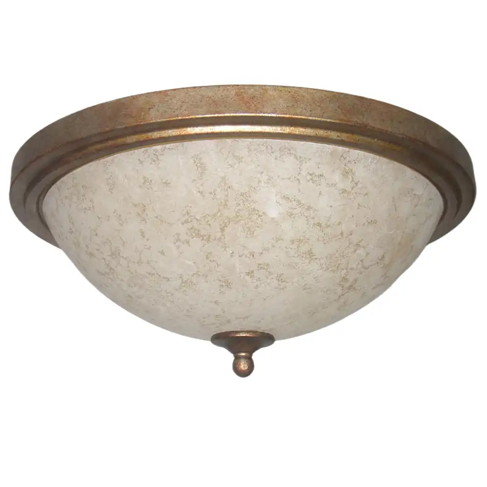 Auralis Flush 3-Light – Custom Patinated Gold Ceiling Light for OEM ...