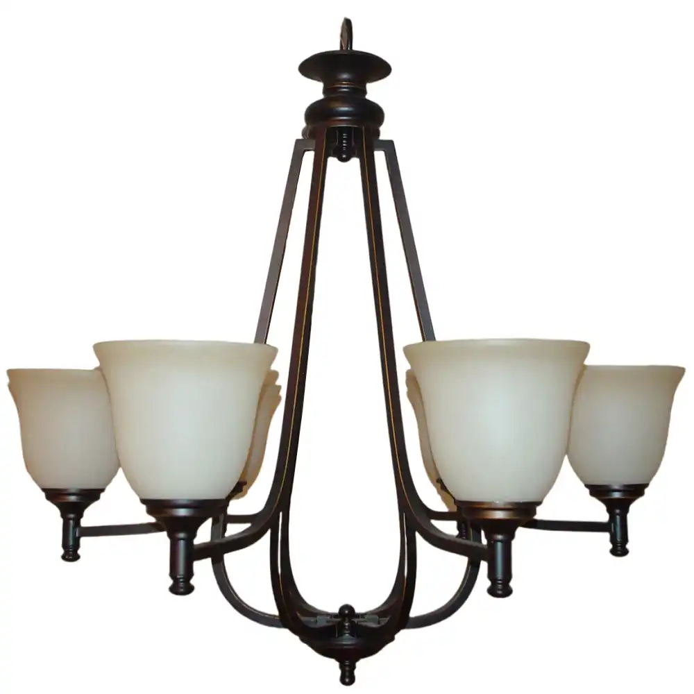 ArcSpire Pendant – 6-Light Oil Rubbed Bronze Structural Suspension ...