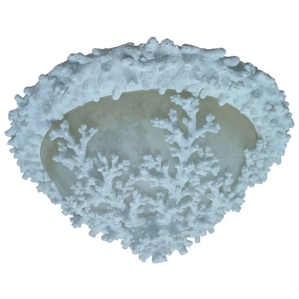 Coral Glow – 2-Light Flush Ceiling Light with Amber Scavo Glass - Smile ...